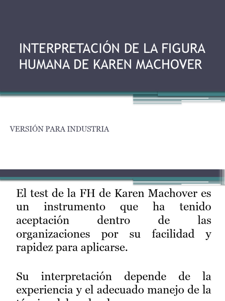 Interpretación del Test de Machover | PDF | Las emociones | Dibujo