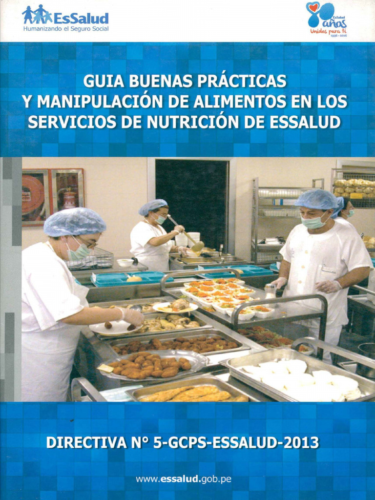 Guía Buenas Prácticas y Manipulación de Alimentos en Los Servicios de Nutrición de Essalud | PDF ...