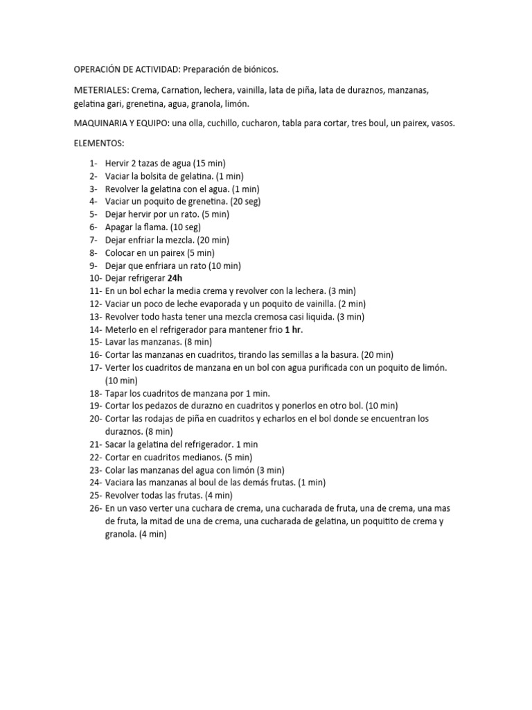 Tarea de Rosi 2.0 | PDF | Alimentos