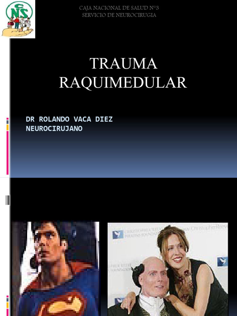 TRM DR Vaca Diez | PDF | Lesión | Médula espinal