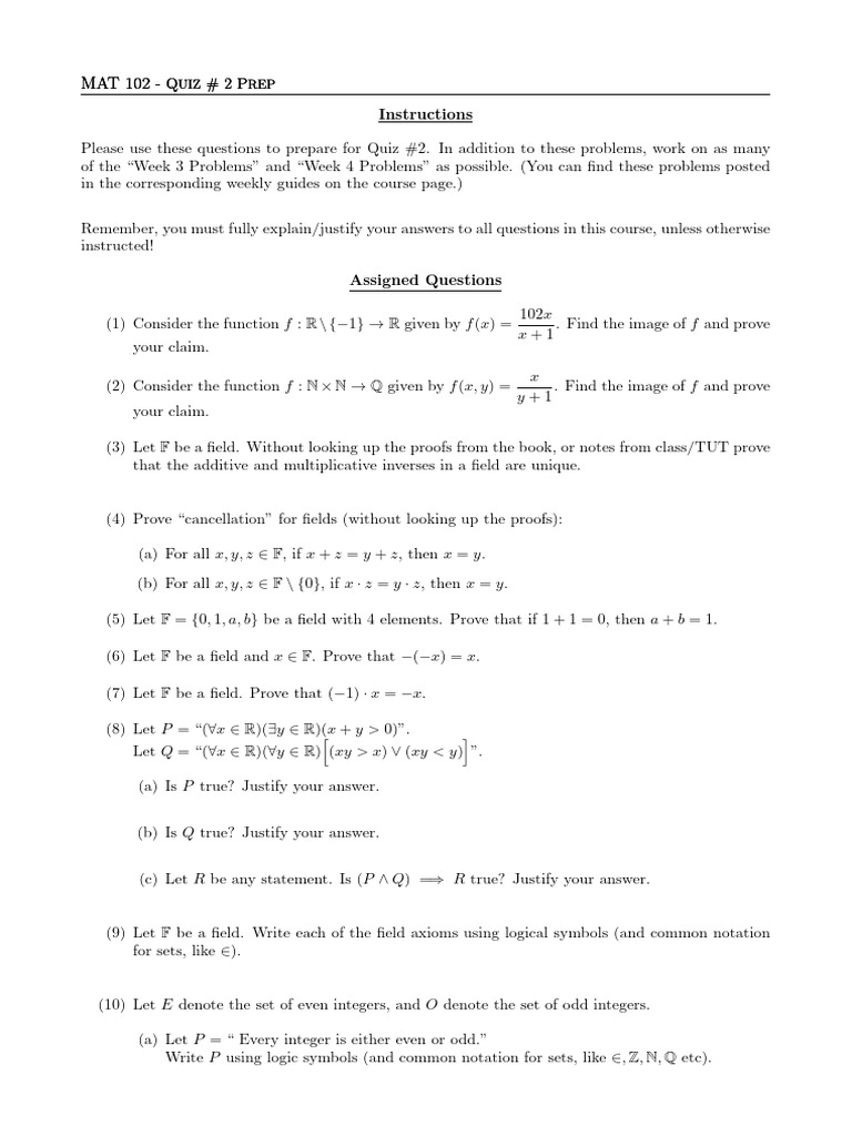 Mat102 q2 Prep | PDF | Mathematics | Mathematical Concepts