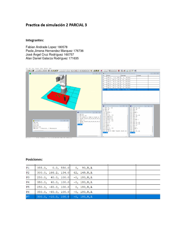 Practica de Simulación 2 PARCIAL 3 | PDF | Teaching Methods & Materials | Science & Mathematics