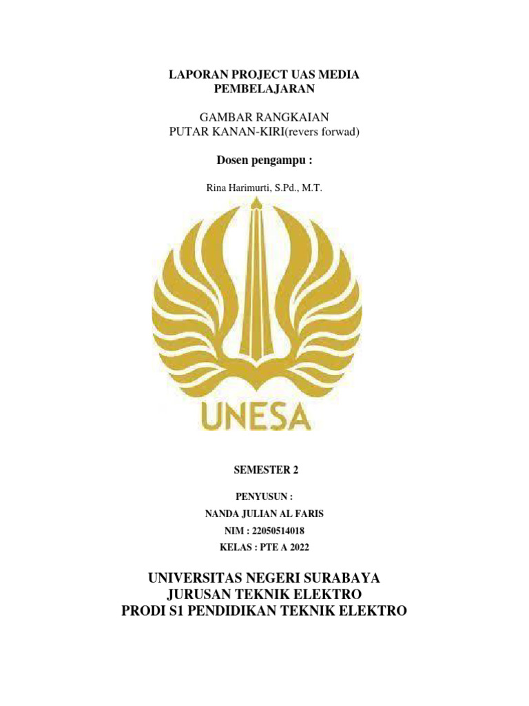 018 - Nanda Julian A - Laporan Project Uas | PDF | Sains & Matematika