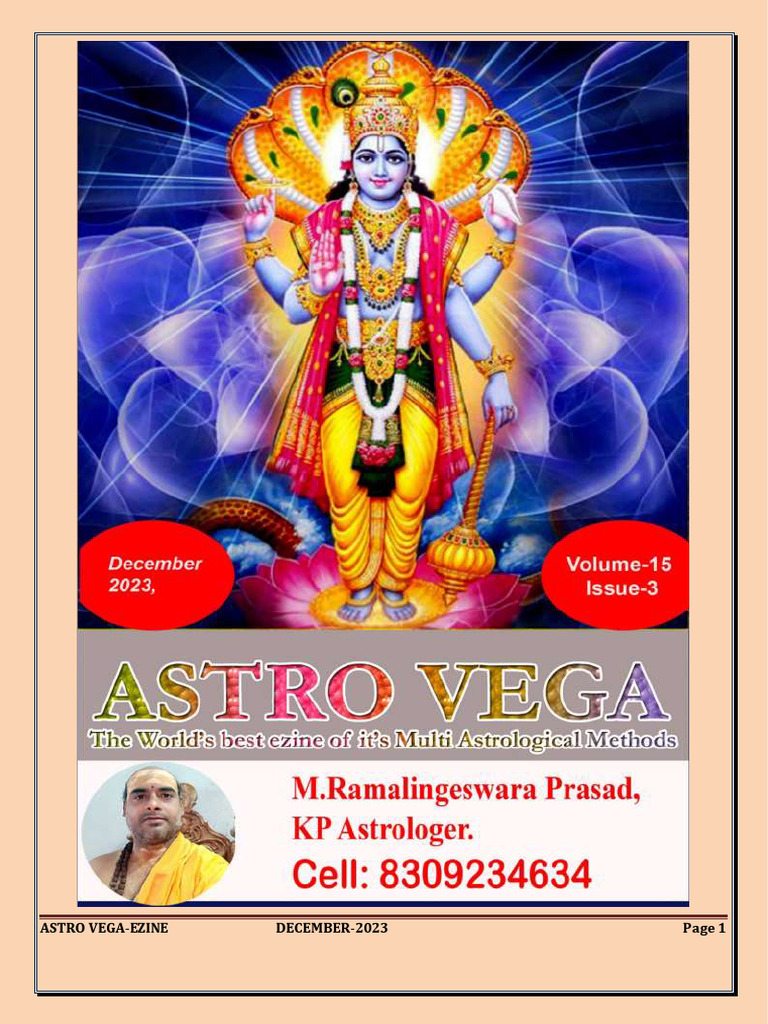 Astrovega December 2023 | PDF | Planets In Astrology | Planets