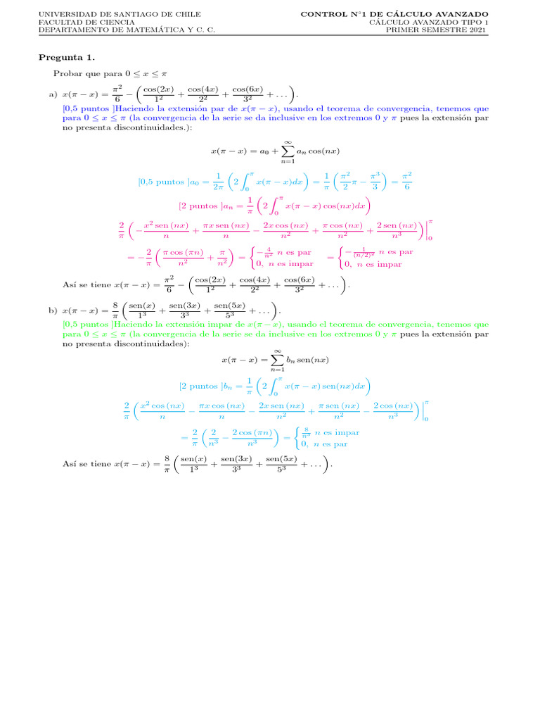 Pauta Ejercicios Tipo 1 Calculo 3 Usach | PDF | Matemáticas | Análisis matemático
