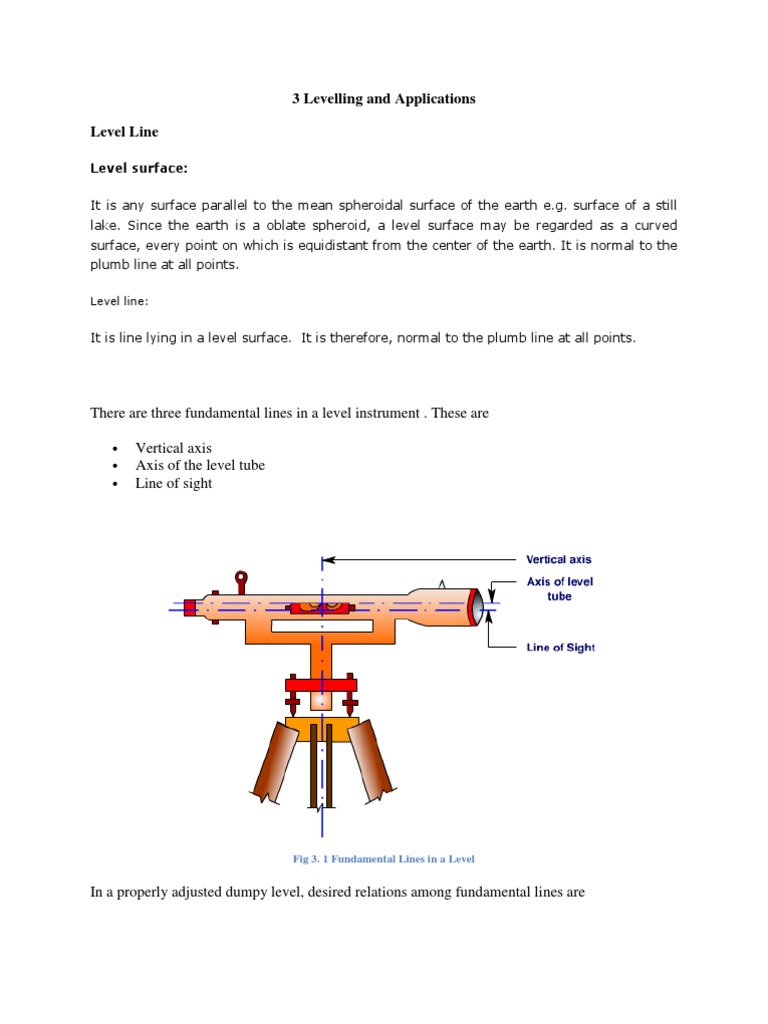 Understanding Levelling Principles | PDF | Contour Line | Geomatics