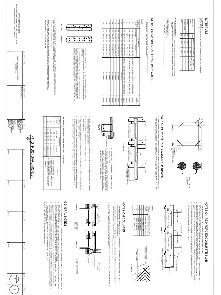 Gen Notes Struc | PDF | Beam (Structure) | Concrete