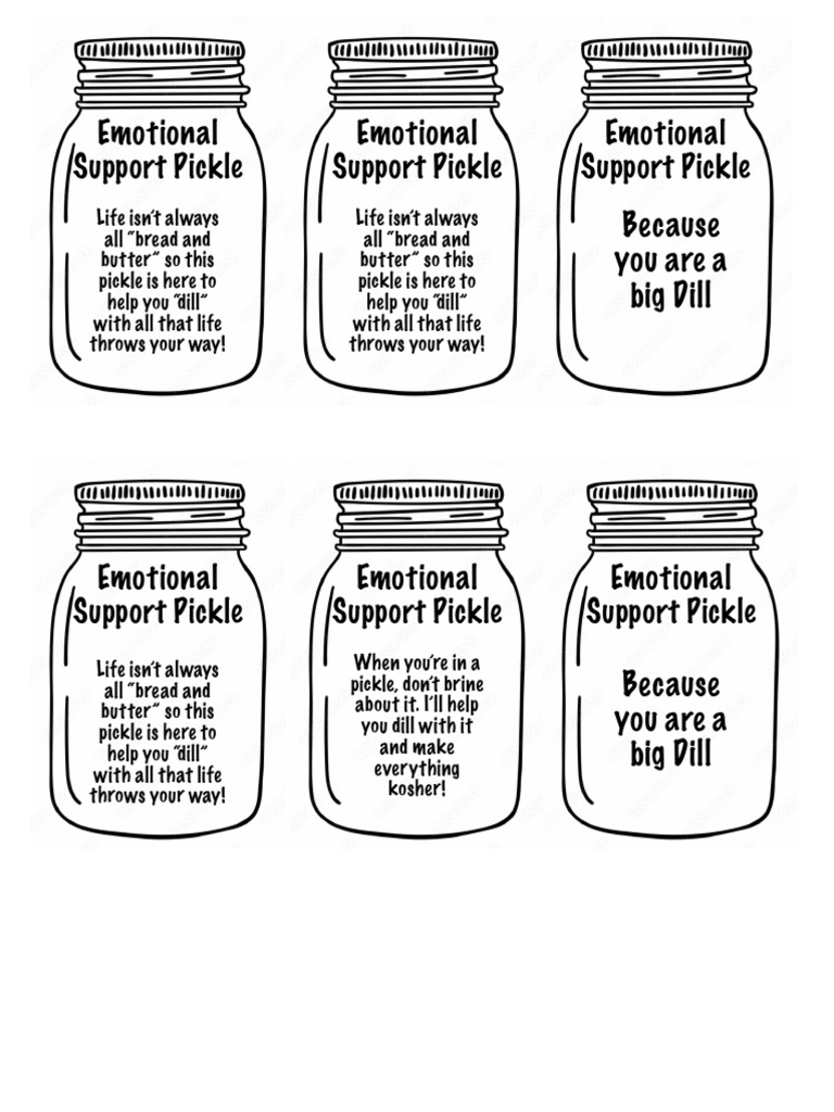 Emotional Support Pickle | PDF