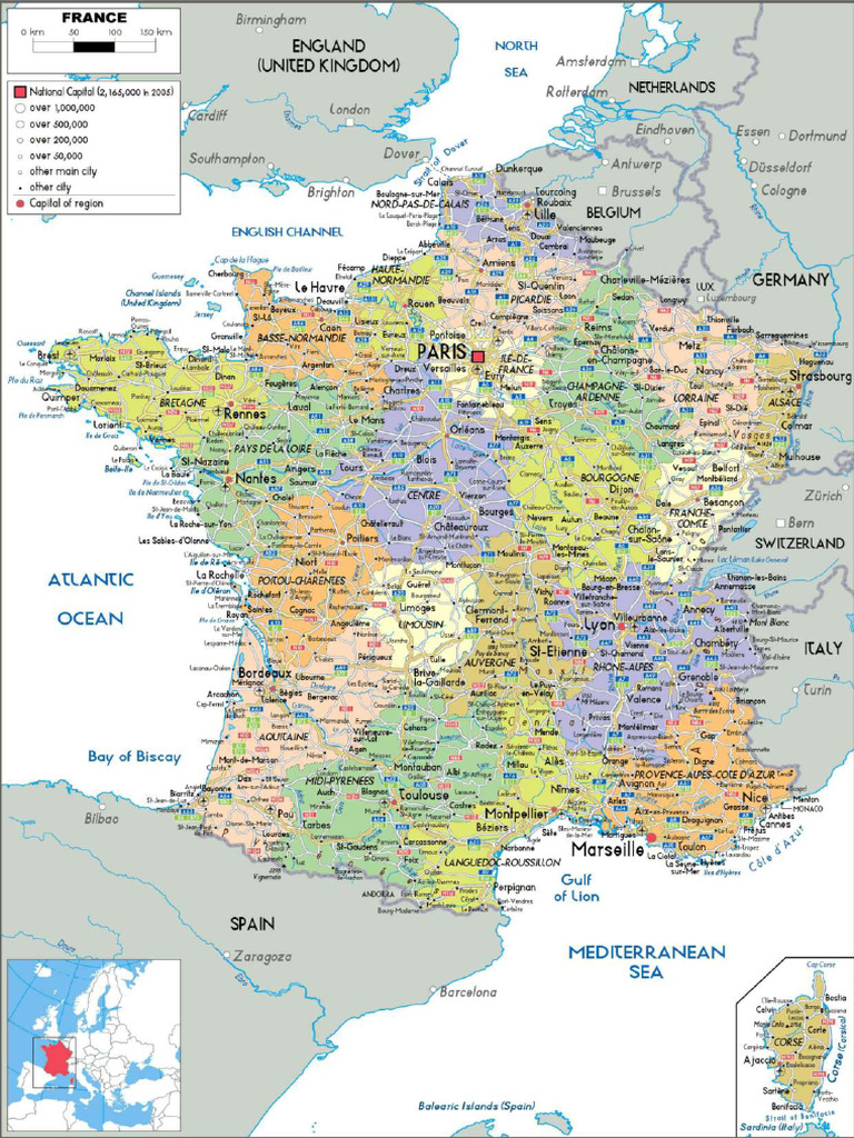 Mapa de Francia Politico | PDF