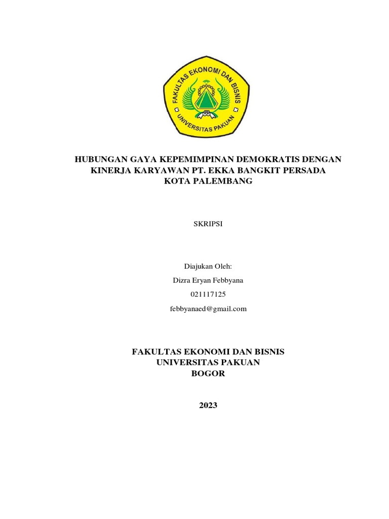 Contoh Skripsi | PDF