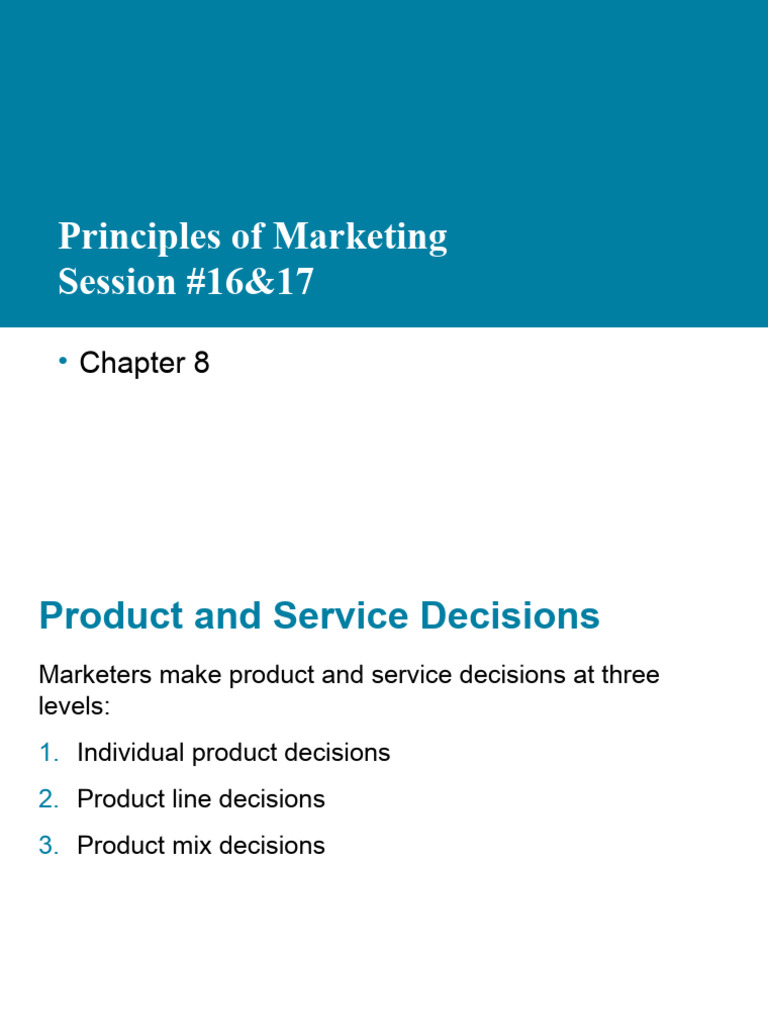 POM Chapter 8 - S16 - 17 | PDF | Brand | Brand Management