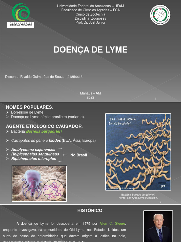 Doença de Lyme Zoonoses | PDF | Doença de Lyme | Remédio