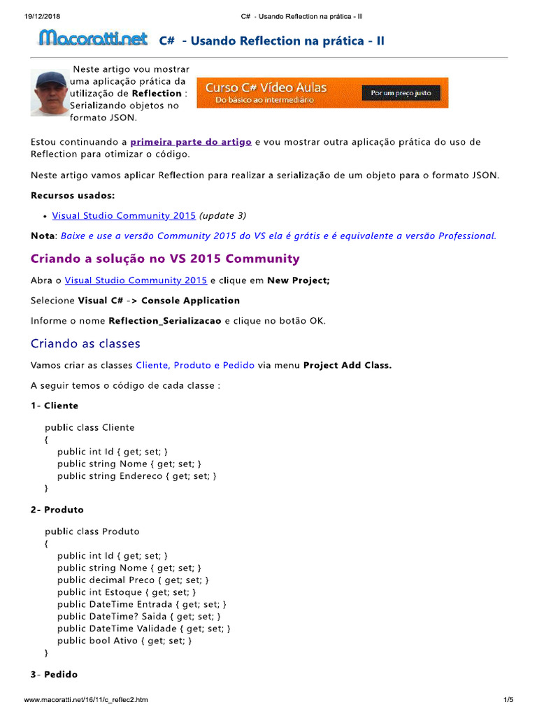 Usando Reflection 2 | PDF
