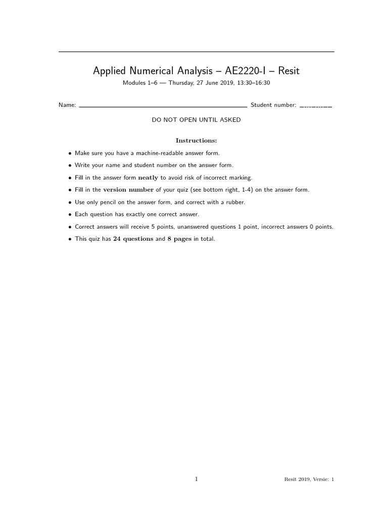 Resit | PDF | Applied Mathematics | Theoretical Computer Science
