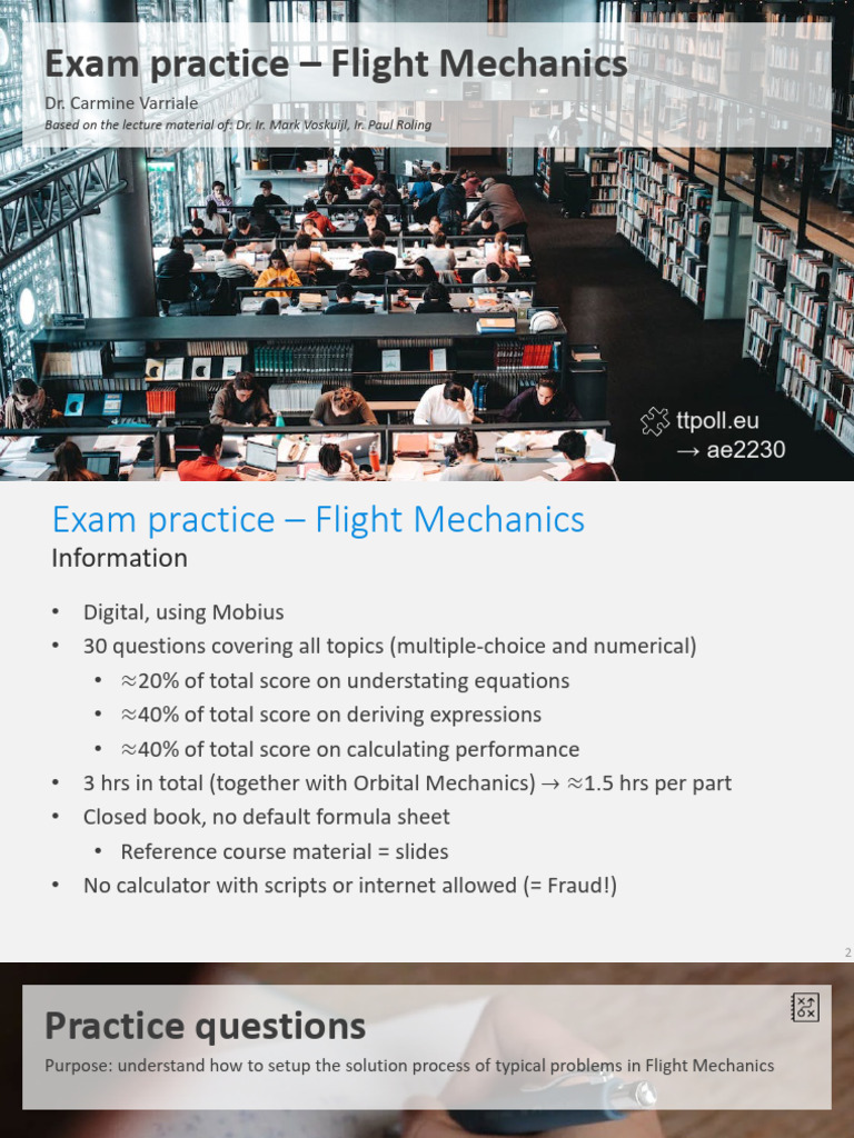 Flight Mechanics Exam Practice Guide | PDF | Aircraft | Flight