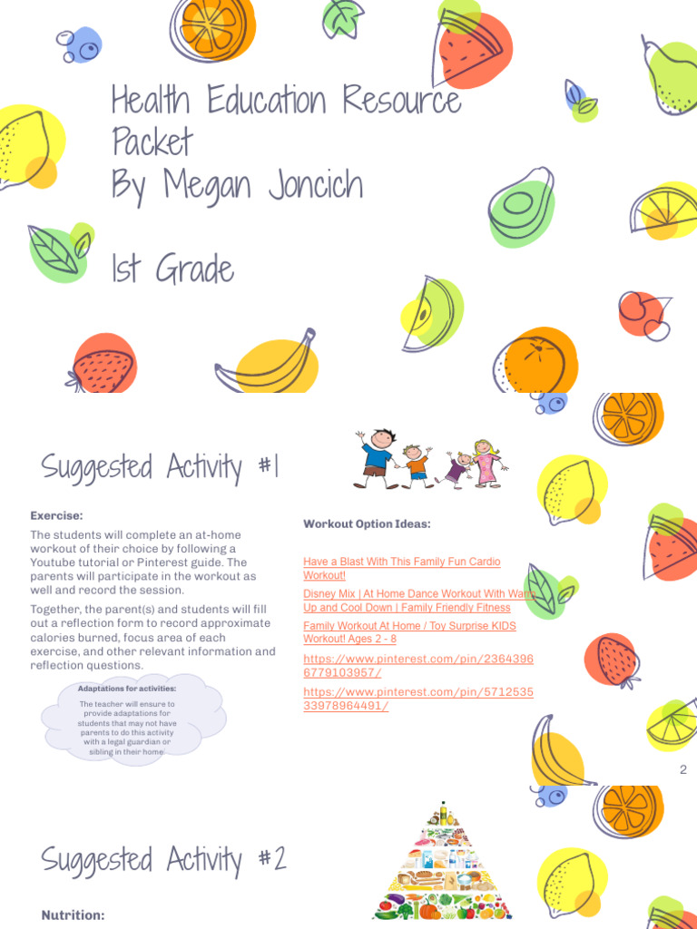 Health Education Resource Packet | PDF | Wellness