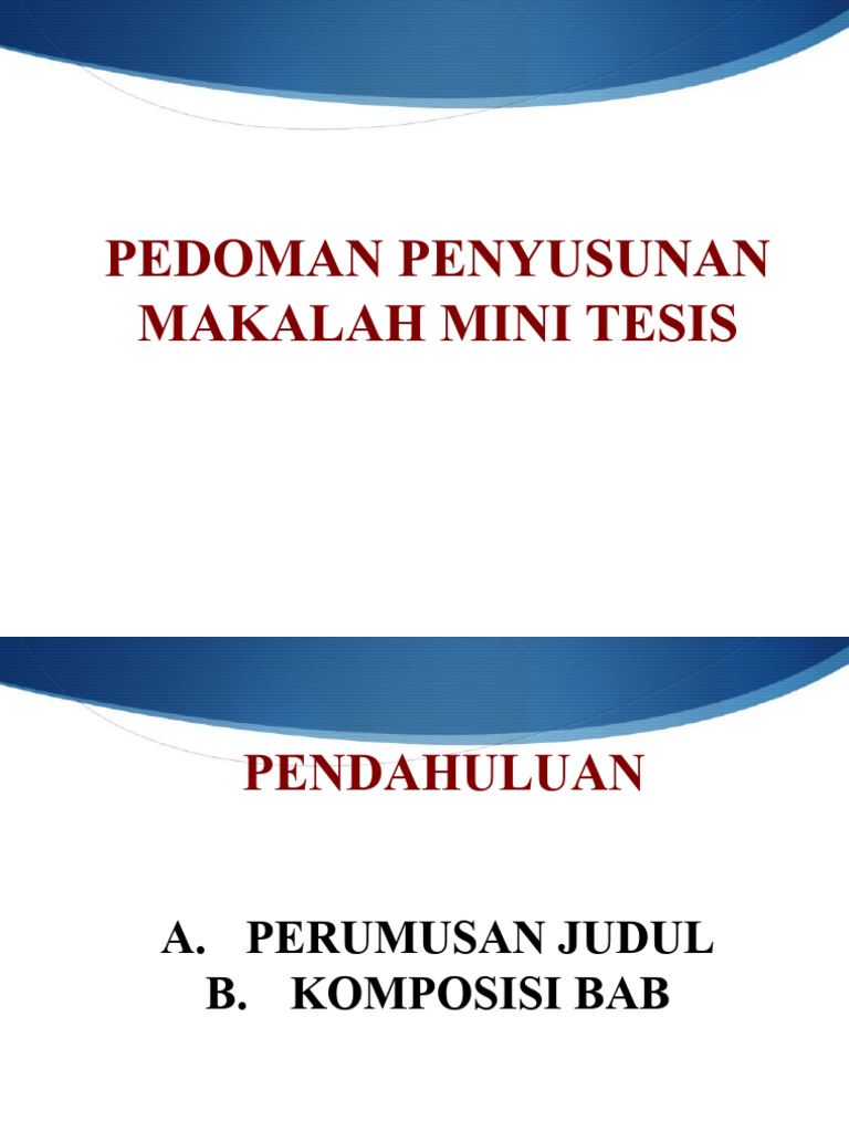 Penulisa Mini Tesis | PDF | Hukum