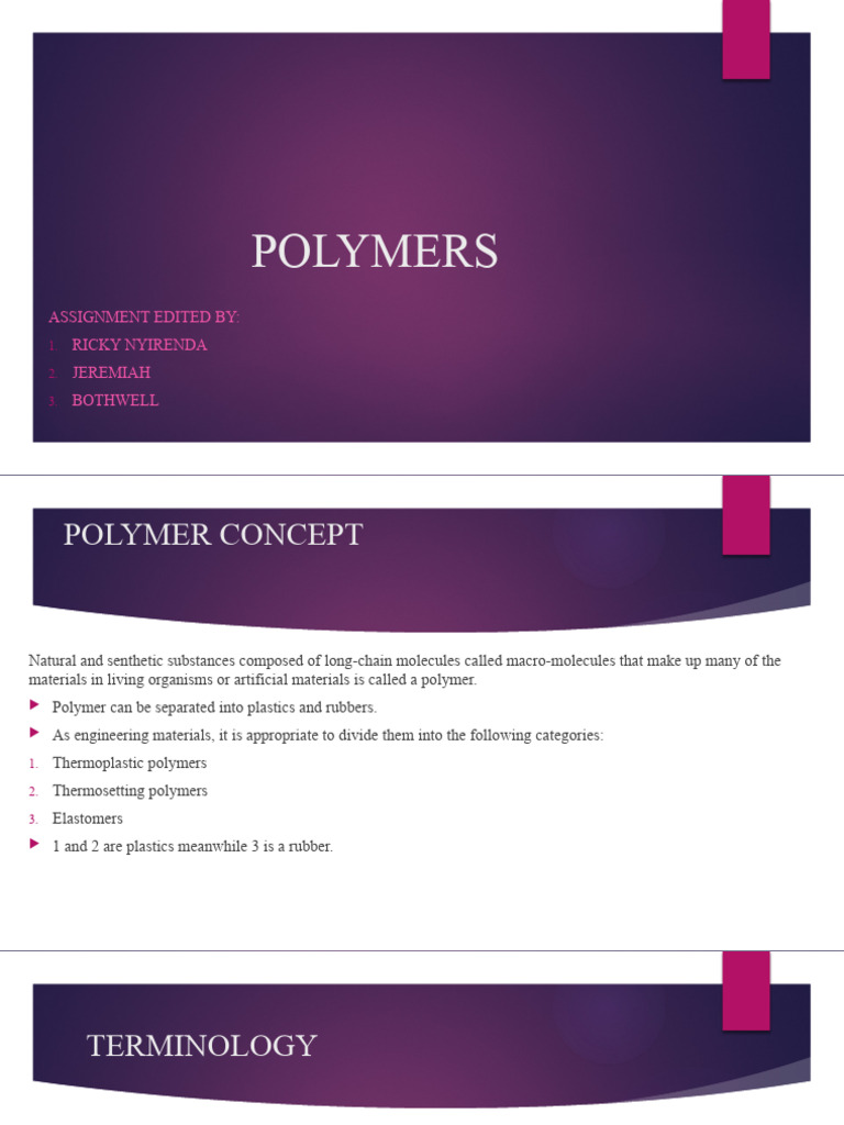 Resistance Materials Presentation Assignment | PDF | Polymers | Thermoplastic