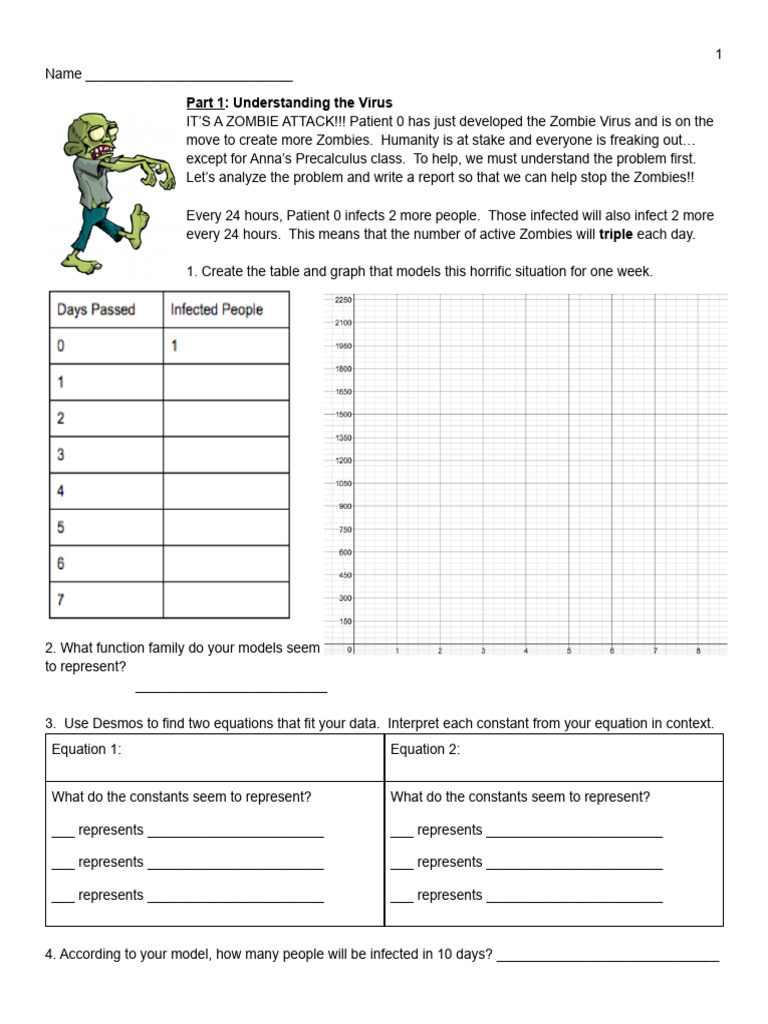 Zombie Attack | PDF | Regression Analysis | Applied Mathematics