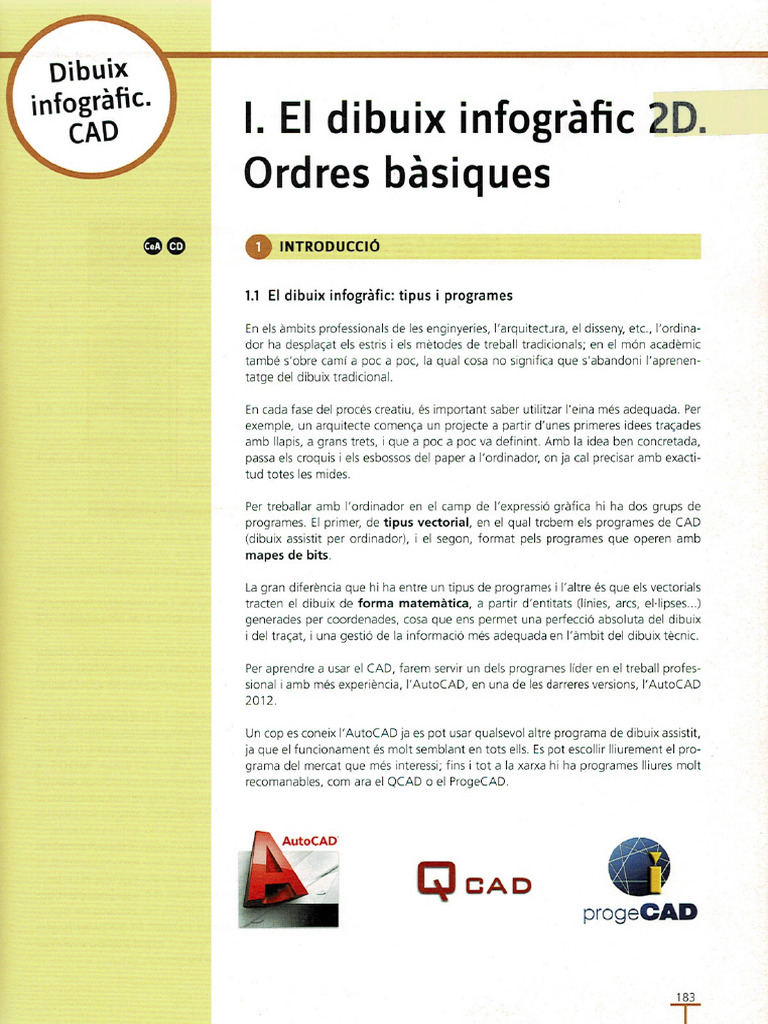 Unitat 1 CAD | PDF Unitat 1 CAD | PDF