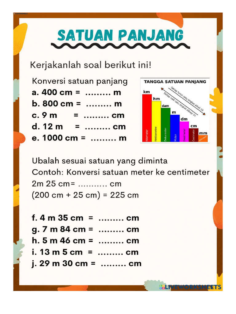 LKPD Matematika (Satuan Panjang) | PDF