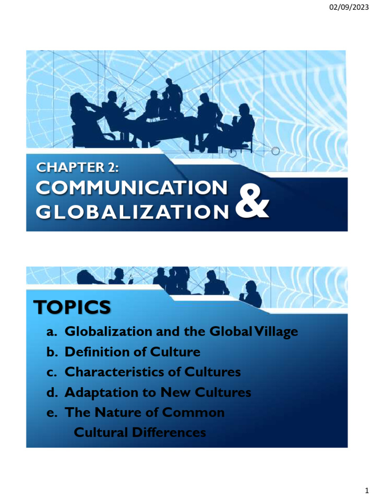 Communication and Globalization | PDF | Communication | Individualism