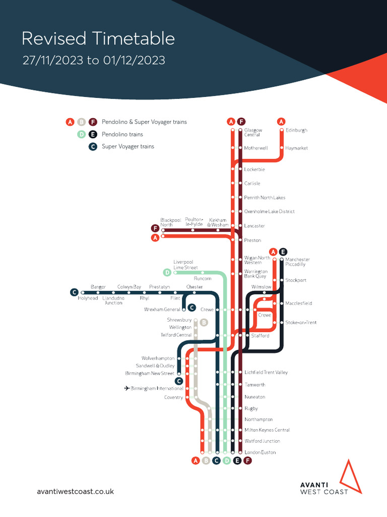 Train Timetable: London to Scotland | PDF | Shropshire | England