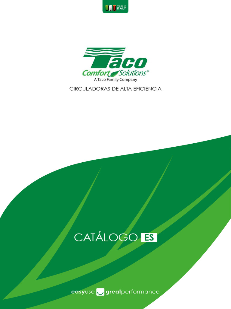 2018 - Taco - Catalogo - ESP - LOW Bombas | Descargar gratis PDF | Calor | Motores