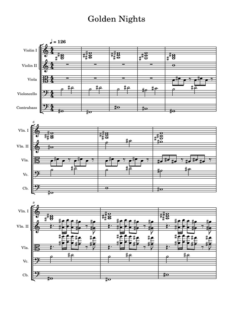 Golden Nights Spartito Copia 2 | PDF