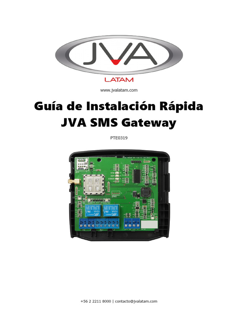 JVA SMS Gateway Guía de Instalación Rápida | PDF | Telecomunicaciones ...