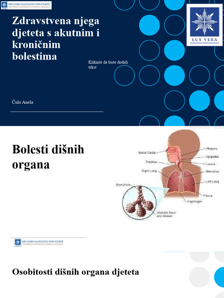 Bolesti Dišnih Organa | PDF