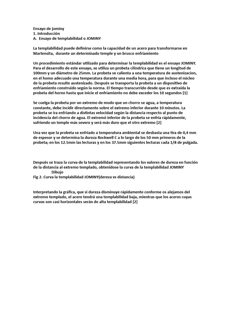 Ensayo de Jominy | PDF