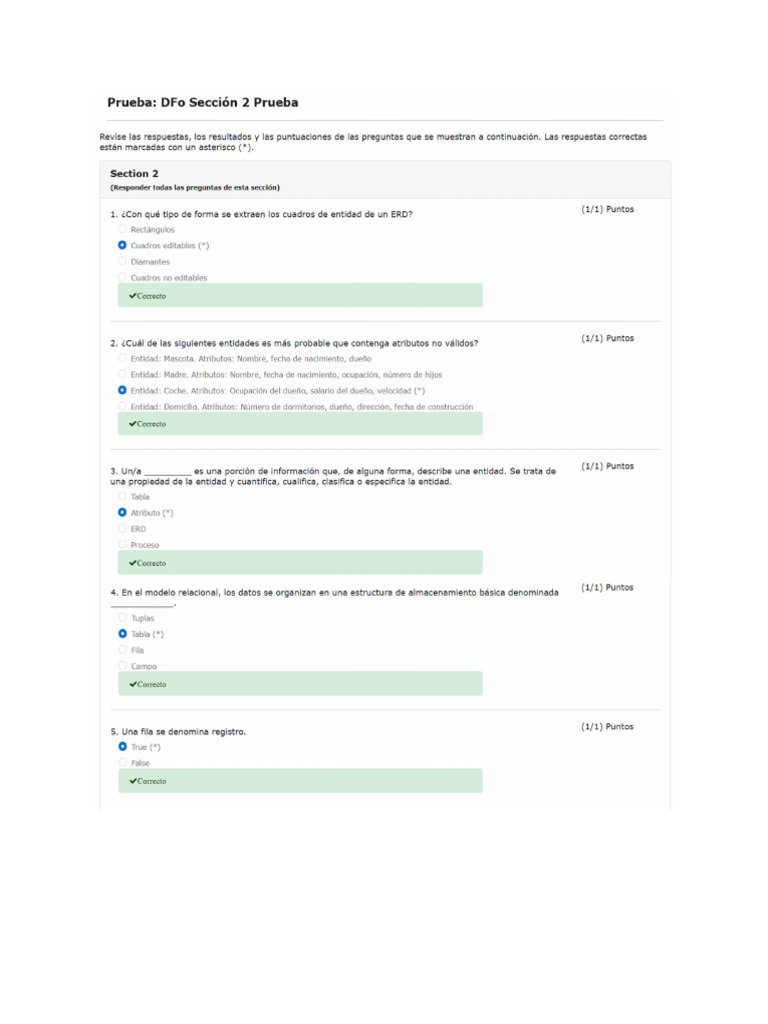 Prueba DFo Sección 2 Prueba | PDF