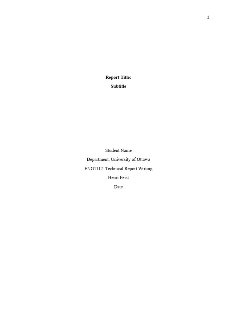 Sample Title Page | PDF