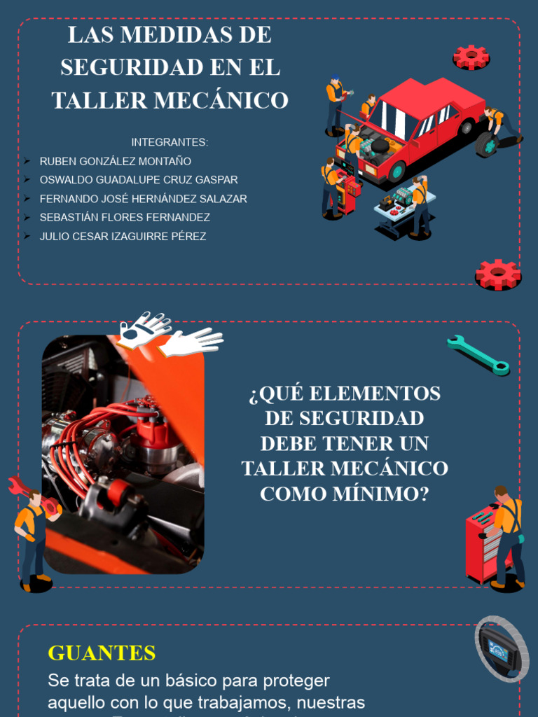 Seguridad Esencial en Talleres Mecánicos | PDF | Tecnología