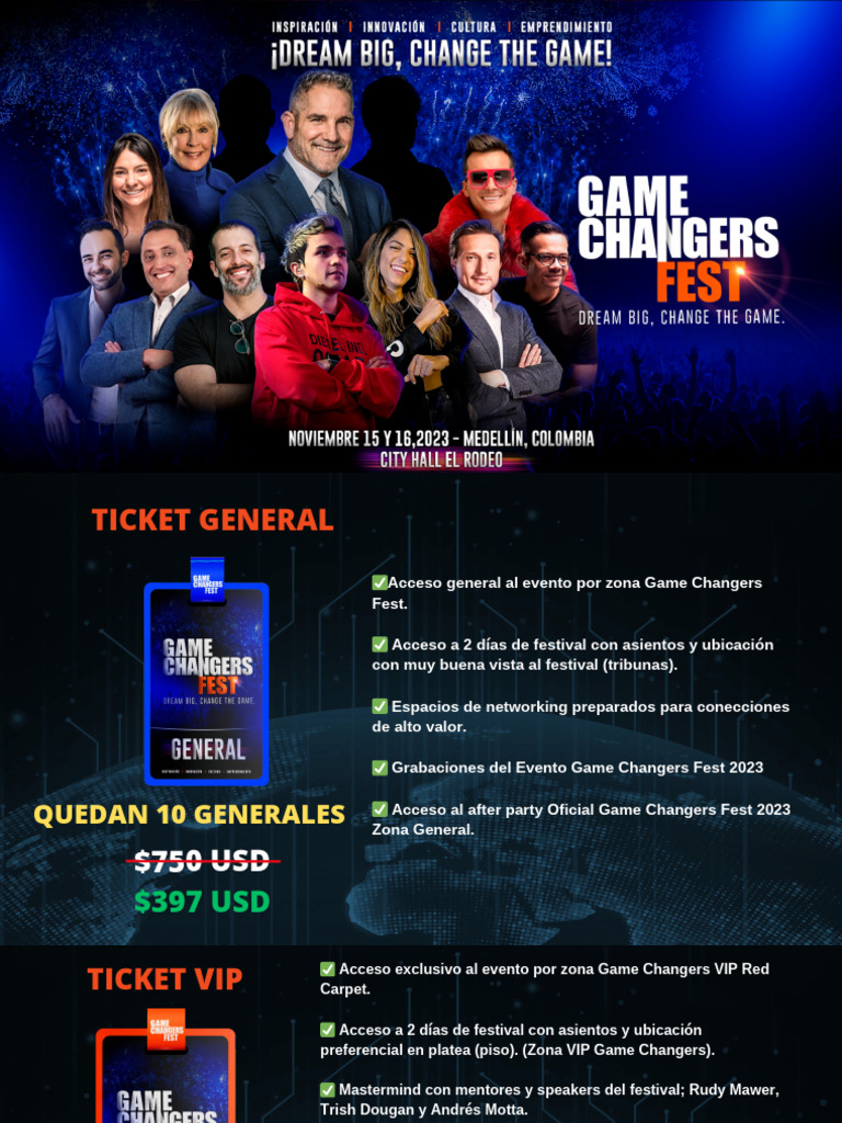 Acceso Exclusivo Game Changers Fest 2023 | PDF | Steve Jobs | Apple Inc.