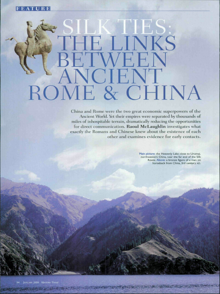 Ancient Rome-China Connections | PDF | Silk Road | Roman Empire