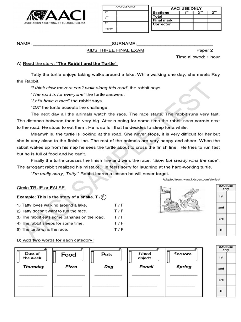 The Rabbit and The Turtle | PDF