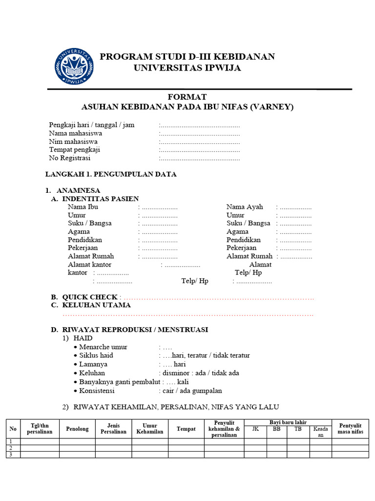 Form Varney Belum Fix | PDF