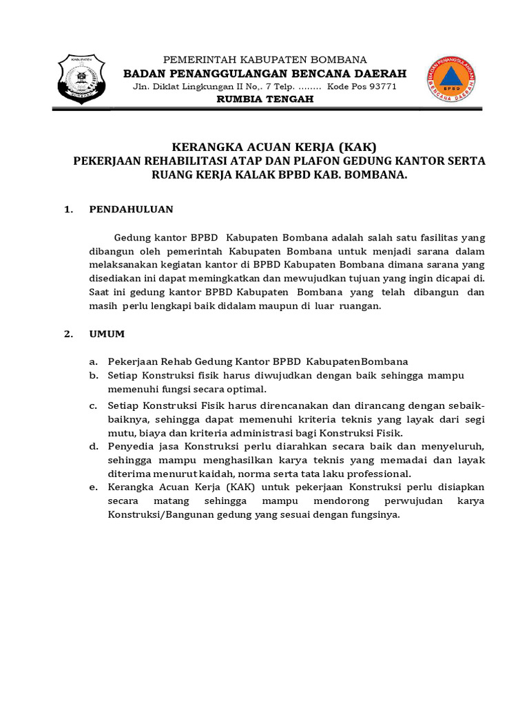 Kak Rehab Kantor | PDF