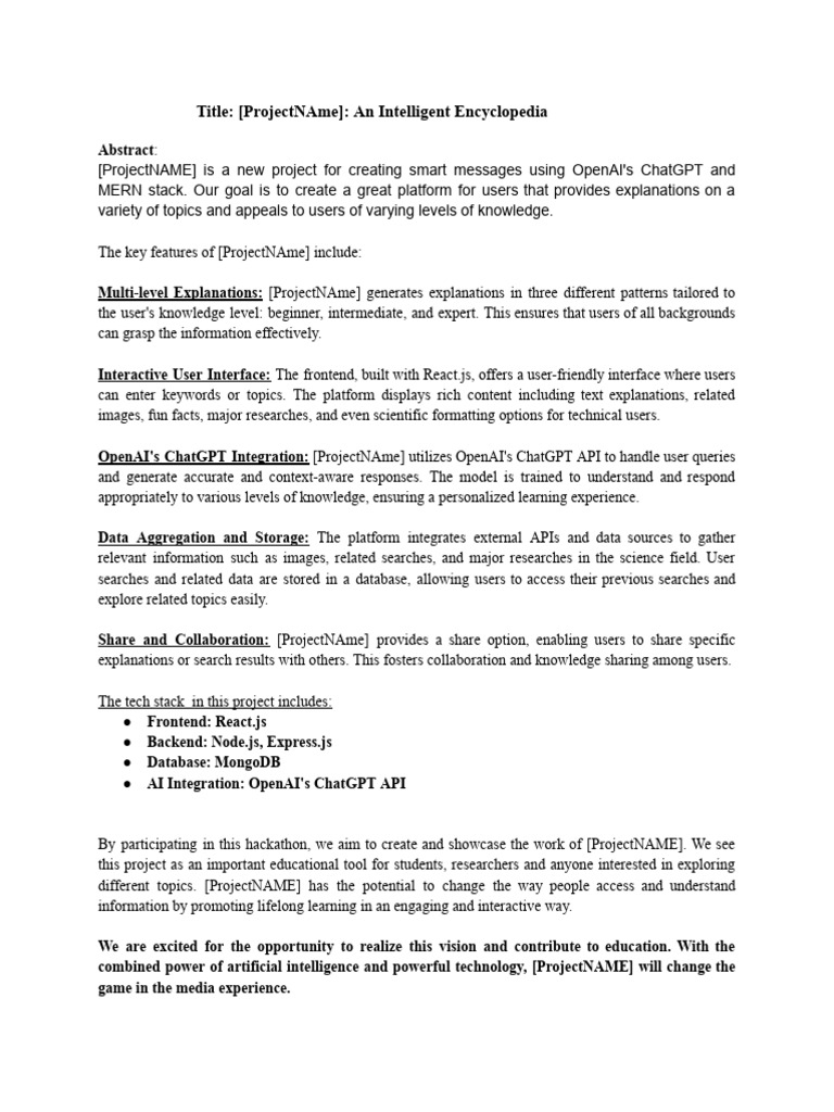 Hackathon | Download Free PDF | Databases | Intelligence (AI) & Semantics