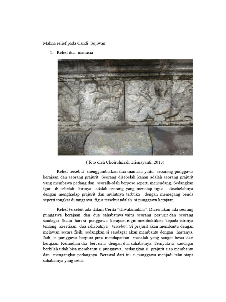 Makna Relief Candi Sojiwan | PDF