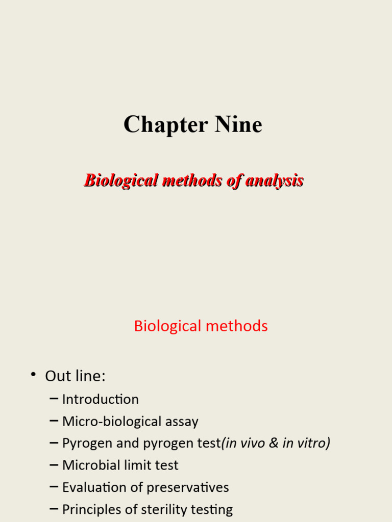 Biological Methods | PDF | Laboratory Techniques | Microbiology