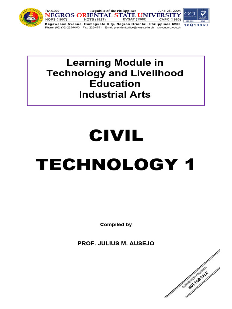 Civil Tech 1 Module 2023 | PDF | Drawing | Technical Drawing