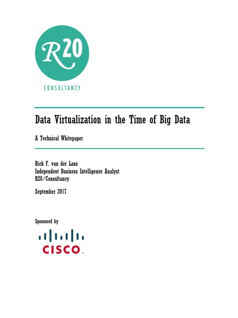 Data Virtualization in The Time of Big Data | PDF | Big Data | Databases