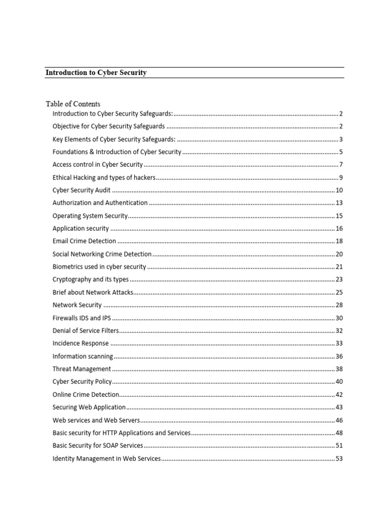 Basics of Cyber Security | PDF | Security | Computer Security