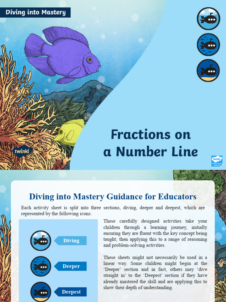 PowerPoint - Fractions On A Number Line | PDF