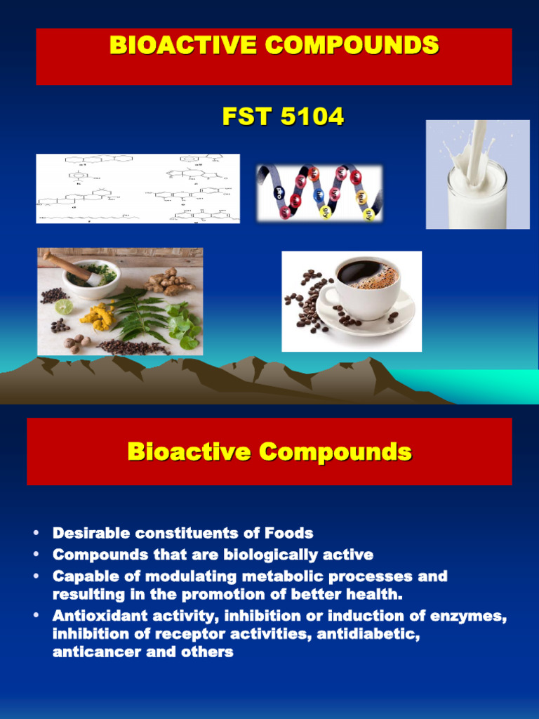 Bioactive Compounds | PDF | Hormone Replacement Therapy | Carotenoid