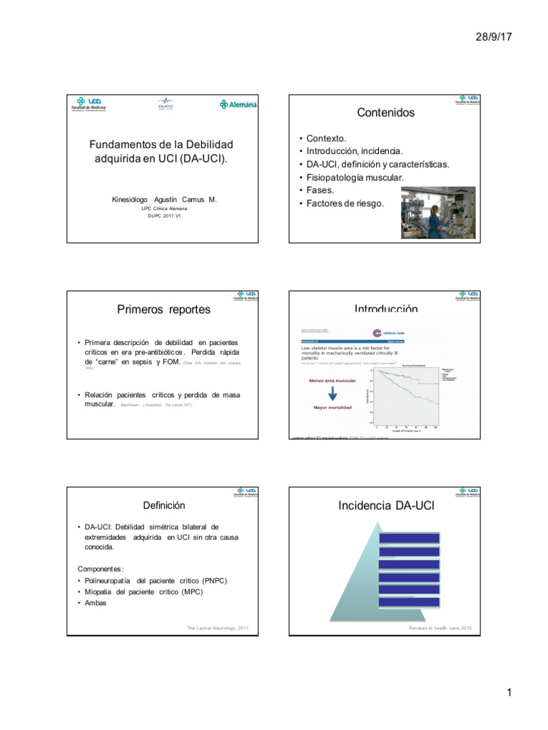 Fisiopatología y Bases DA-UCI DUPC | PDF | Medicina CLINICA ...