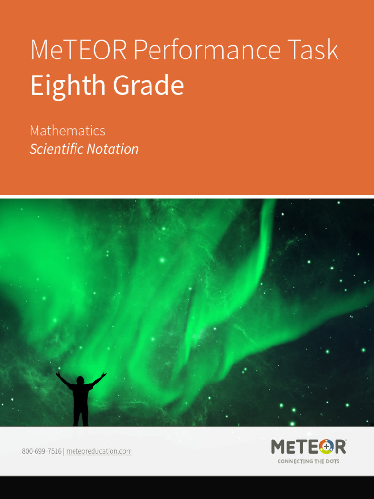 Grade 8 Performance Task Item - Scientific Notation | PDF | Soft Drink